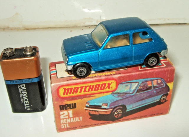MATCHBOX 75 SERIES No 21 Superfast, Renault 5 TL in Original Matchbox ...