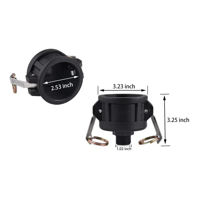 FOOD GRADE IBC Tonne Fitting IBC Hose Connector 2 Inch Fast ...