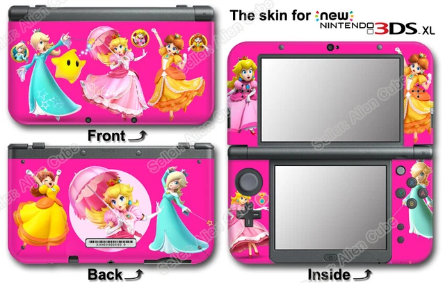NEW NINTENDO 3DS XL Skin Mario Princess Peach Rosalina Daisy Sticker ...