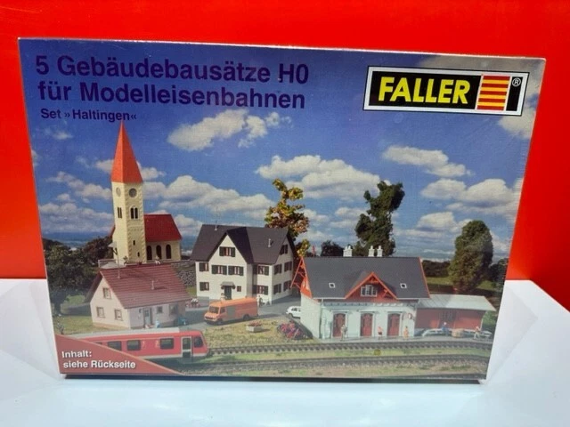 FALLER BAUSATZ H0 Bahnhof Kirche Häuser Modelleisenbahn Set Modellbausatz EUR 29,00 - PicClick DE