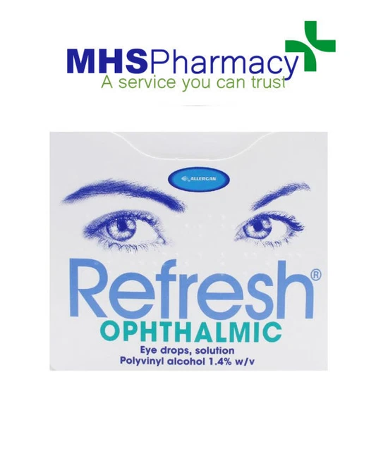 REFRESH OPHTHALMIC LUBRICATING Comfort Eye Drops - 30 Unit-Dose Vials X ...