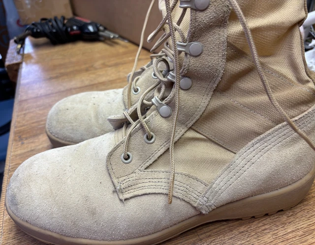 AUTHENTIC MILITARY ISSUE Desert Combat Boot Afghanistan 9W Excellent ...