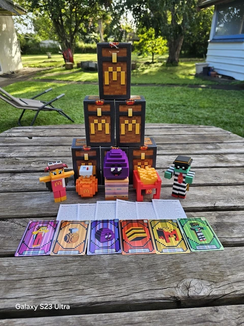 MCDONALD'S HAPPY MEAL Toys 2025 Minecraft Movie Collectables & Codes ...