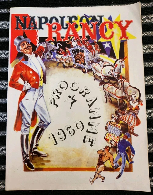 PROGRAMME CIRQUE NAPOLÉON Rancy 1960 Circorama Éléphant... Ancien ...