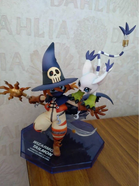 FIGURINE DIGIMON ADVENTURE Wizardmon & Tailmon MegaHouse G.E.M. Série w ...