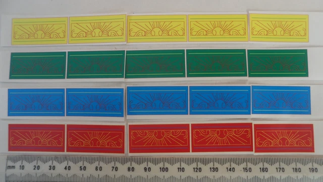 4 SETS OF fair ride side stall transfers. 1/50th waterslide fairground ...
