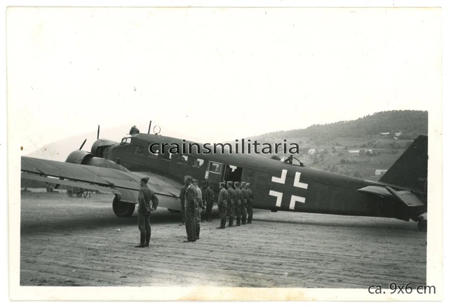 ORIG. FOTO JUNKERS Ju 52 Flugzeug an Flugplatz VOSS Bomoen Norwegen ...