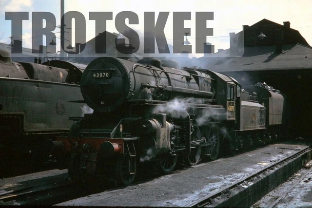 35MM SLIDE BR British Railways Steam Loco 43070 Class 4MT 1964 Original ...