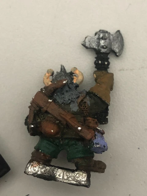 WARHAMMER DWARF OLD SCHOOL BUGMAN! 1987 Dwarfs Dwarven Dwarves metal ...