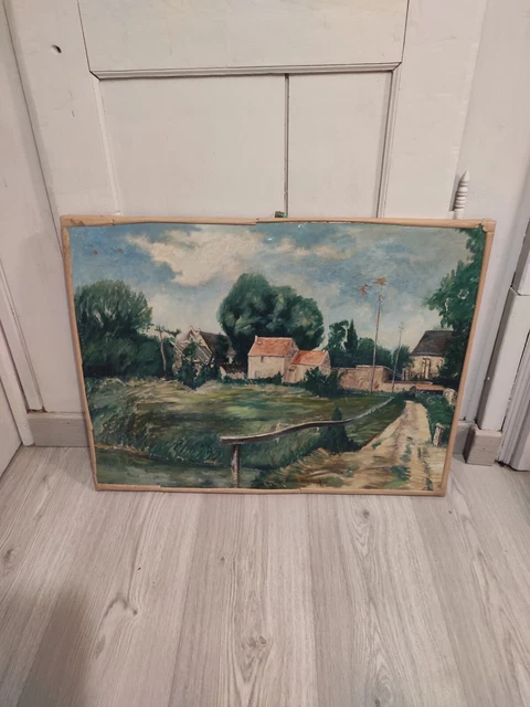 ANCIEN TABLEAU HUILE sur toile signé lucien wormser EUR 28,00 - PicClick FR