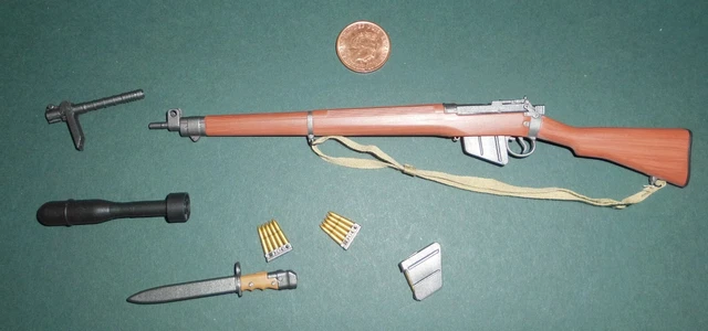1/6TH SCALE BRITISH Lee Enfield no 4 Rifle with bayonet for 12" action ...