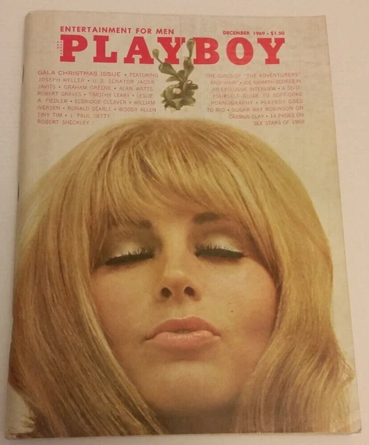 PLAYBOY DEC. 1969 Joe Namath interview, playmate Gloria Root, Tiny Tim ...