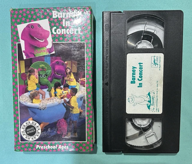 Barney In Concert Dallas Texas Vhs Video Majestic Theater 1991 Dinosaur ...