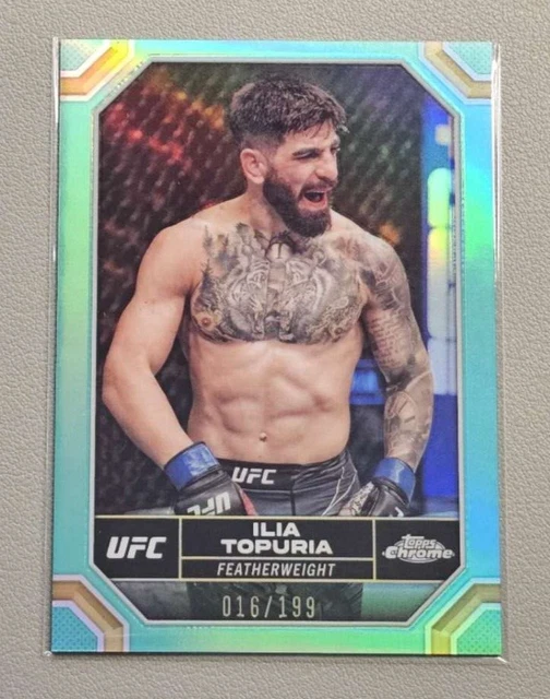 2024 TOPPS CHROME UFC Ilia Topuria Aqua /199 #77 X3XS $16.38 - PicClick CA 2024 TOPPS CHROME UFC Ilia Topuria Aqua /199 #77 X3XS $16.38 - PicClick CA