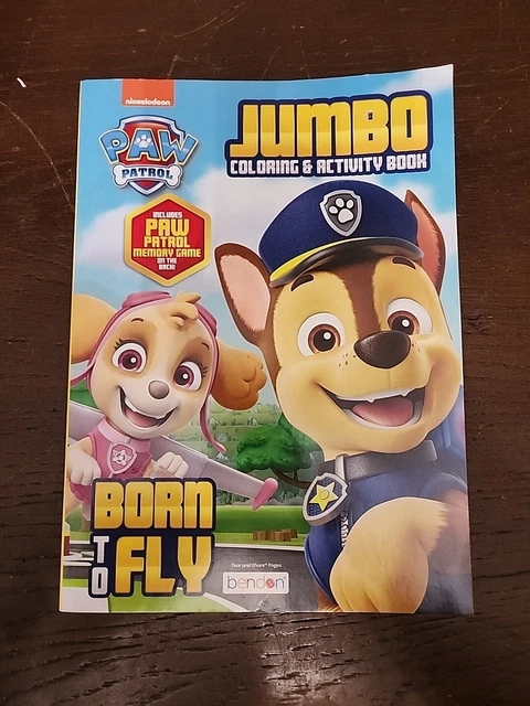 PAW PATROL JUMBO Libro da colorare Born To Fly Paperback, Nuovo EUR 2 ...