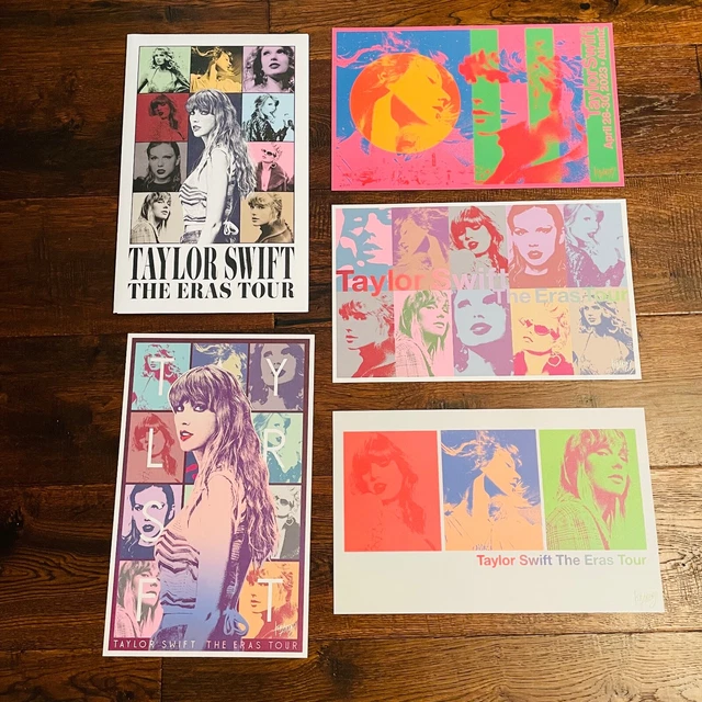 TAYLOR SWIFT THE Eras Tour VIP Merch Box Exclusive 4 Poster Set Atlanta ...