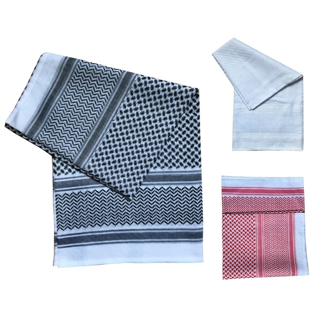 COIFFURE TRADITIONNELLE HOMME Keffiyeh Shemagh arabe hijab 55 pouces ...
