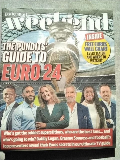 DAILY MAIL WEEKEND Magazine 8th June 2024 8/6/24 Euro 2024 & Large ...