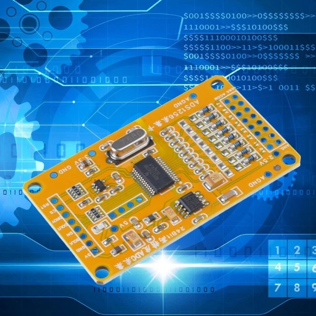 UPGRADED ADS1256 24BIT ADC 8 Channel Module Data Acquisition Card ...