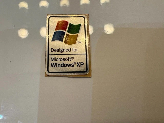 MICROSOFT WINDOWS XP Adesivo sticker label silver/laminato EUR 25,00 ...