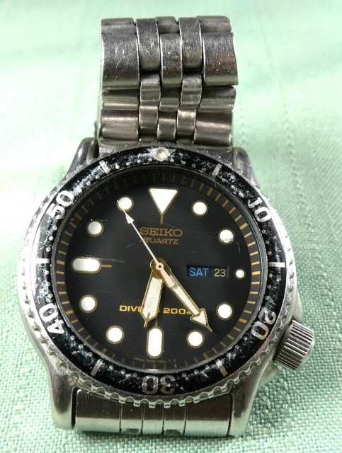 SEIKO QUARTZ DIVERS 200m 7N36-3A0A Orologio da polso Batteria Nuova EUR 416,73 - PicClick IT