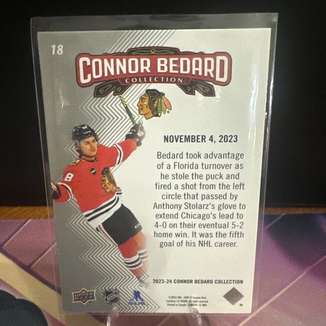 CONNOR BEDARD 2023-24 Upper Deck Connor Bedard Collection Highlights RC ...