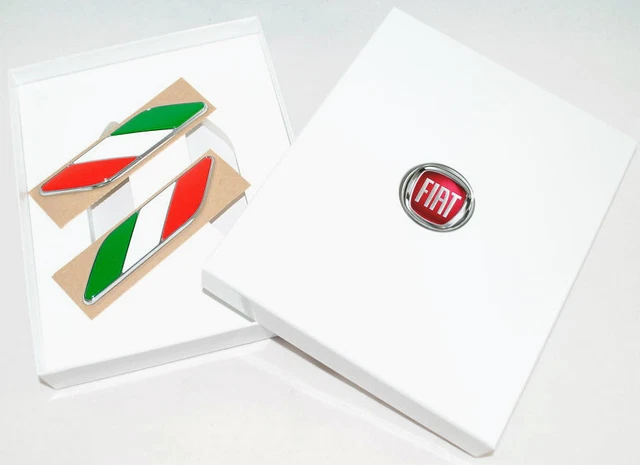 FIAT 500 ITALIAN Flag Wing Badges Emblem New and Genuine 50901681 £33. ...