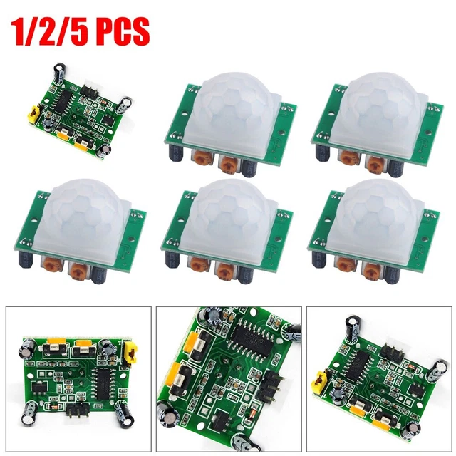 5 X HC-SR501 Adjustable Infrared IR Pyroelectric Pir-Motion Sensor ...