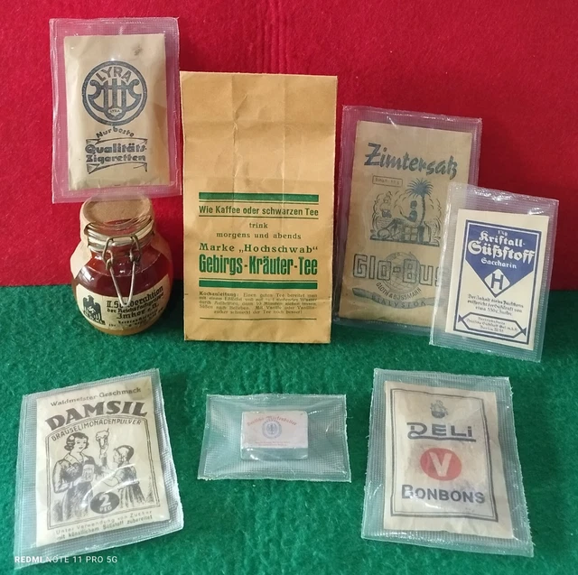 WK2 WW2 GERMAN WH LW FJR individual Combat Rations Set "Sicily-43" EUR ...