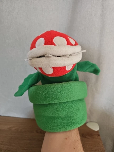 SUPER MARIO BROS Piranha Plant Hand Puppet 12" Plush £49.99 - PicClick UK