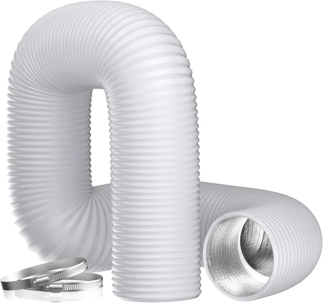 ALUMINIUM PVC VENTILATION Air Ducting 4 Inch Flexible Vent Hose Pipe ...