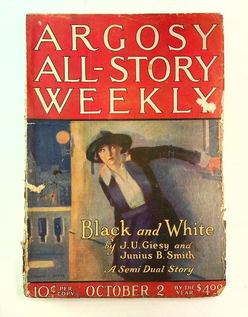 ARGOSY PART 3: Argosy All-Story Weekly Oct 2 1920 Vol. 126 #1 FR £29.78 ...