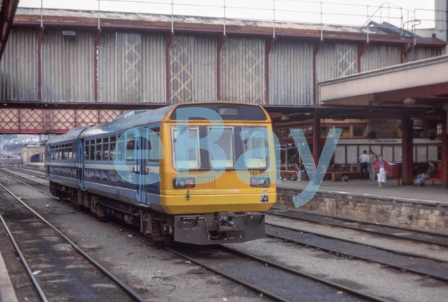 35MM RAILWAY SLIDE of Class 142 DMU 142093 @ Sheffield Copyright to ...