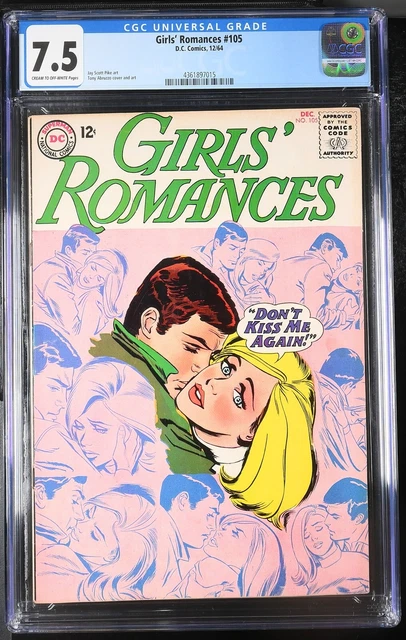 GIRLS’ ROMANCES #105 (DC, 1964) CGC VF- 7.5 Lichtenstein Inspiration ...