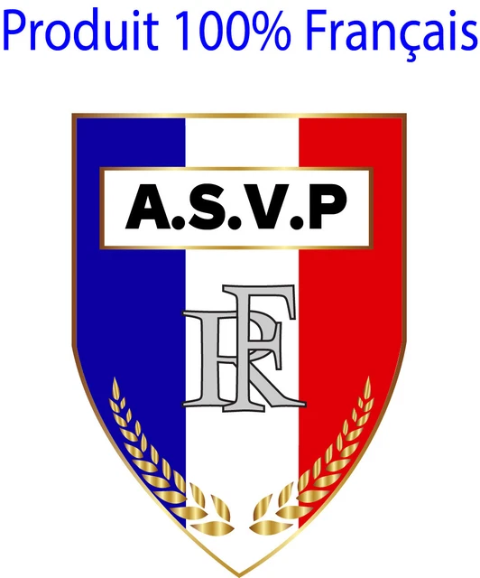 STICKERS AUTOCOLLANT ASVP , patch, écusson pare-brise voiture A.S.V.P ...