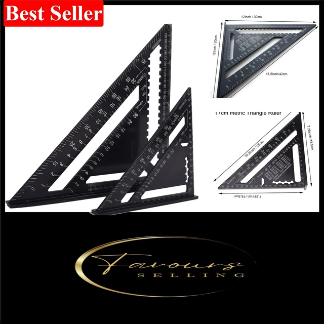 ASNOMY 2 STÜCK Dreieck Lineal, 18cm und 30cm Dreieck Winkelmesser Zimmermanns... EUR 44,99 ...