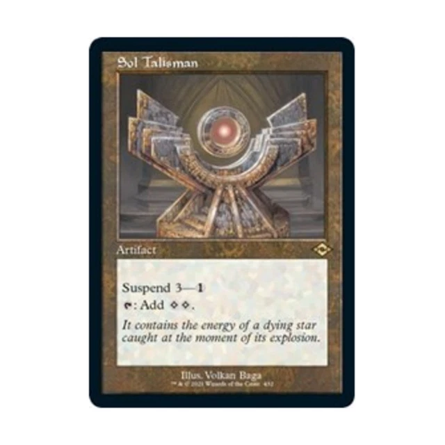 WOTC MTG MODERN Horizons Sol Talisman (cadre rétro) (feuille gravée) (R ...
