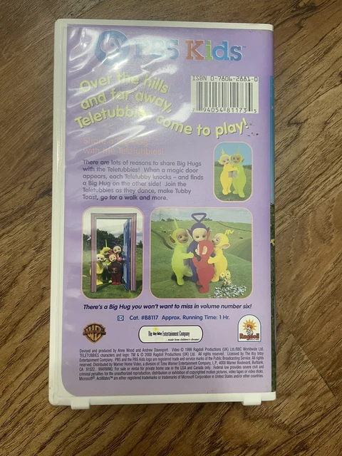 TELETUBBIES BIG HUG 1999 Vintage VHS PBS Kids Classic Vol 6 Tape £7.25 ...
