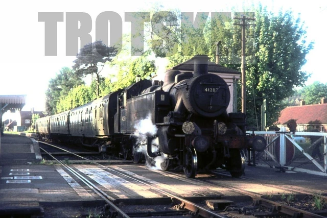 35MM SLIDE BR British Railways Steam Loco 41287 Class 2MT c1966 ...