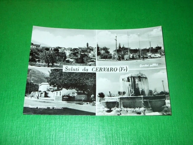 CARTOLINA SALUTI DA Cervaro ( Frosinone ) - Vedute diverse 1960 ca ...