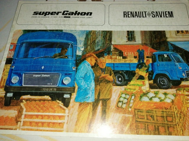 ANCIEN PROSPECTUS Camion Renault Saviem Super Galion Pub Ancienne EUR ...