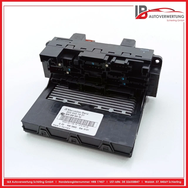 MERCEDES BENZ C-CLASS W203 Fuse Box Sam Module 2035451601 Hella $142.31 ...