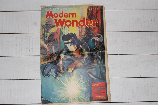 VINTAGE MODERN WONDER Magazine Vol.1 No.12 Aug 7, 1937 £10.79 - PicClick UK