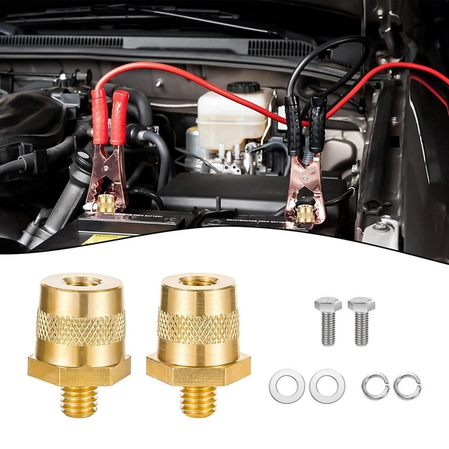 BRASS BATTERY POLE Adapter for M8 Threaded Batteries with Stainless ...