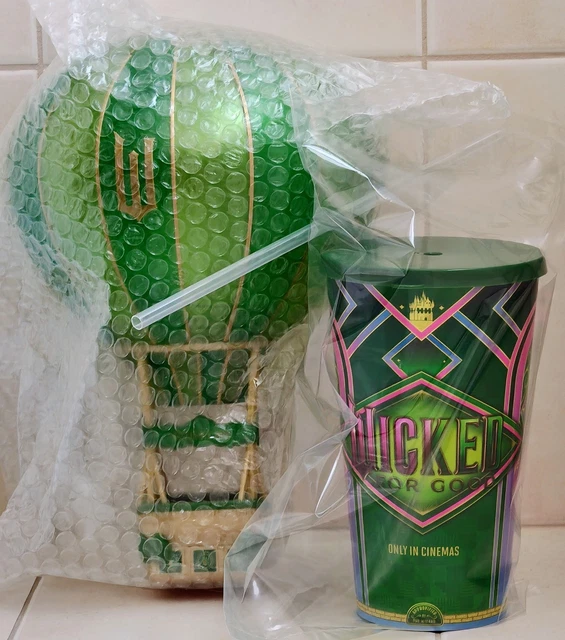 WICKED FOR GOOD 2025 Exclusive Light-Up Hot Air Balloon Popcorn Bucket ...