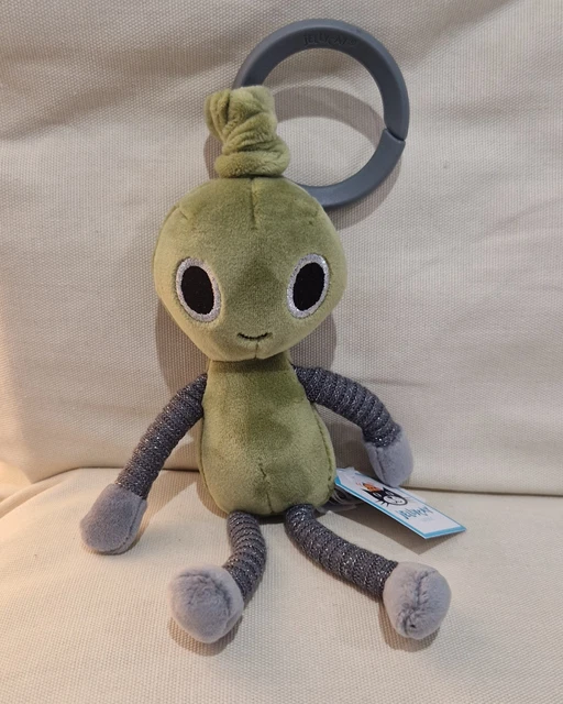 JELLYCAT ZALIEN JITTER NEW green small plush toy retired, with tags ...