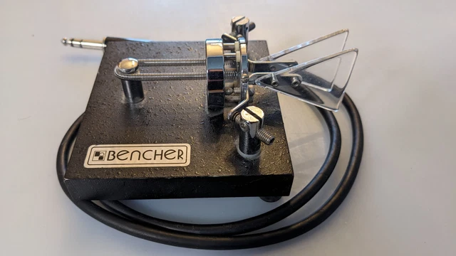 BENCHER BY-1 HAM Radio Morse Code CW Iambic Paddle Keyer Black $60.00 ...