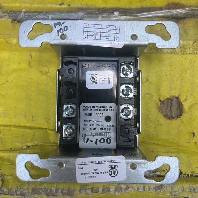 SIMPLEX 4090-9002 INDIVIDUAL Addressable Relay Module $14.99 - PicClick