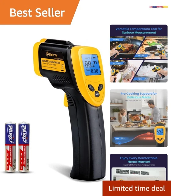 YELLOW INFRARED THERMOMETER 080 - Safe Non-Contact Temperature ...