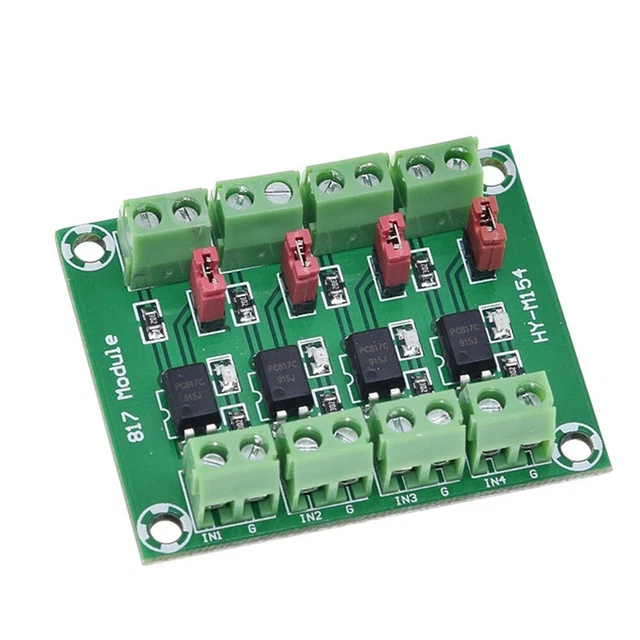 PC817 4CHANNEL OPTOCOUPLER Isolation Board Voltage Converter Module 3.6 ...